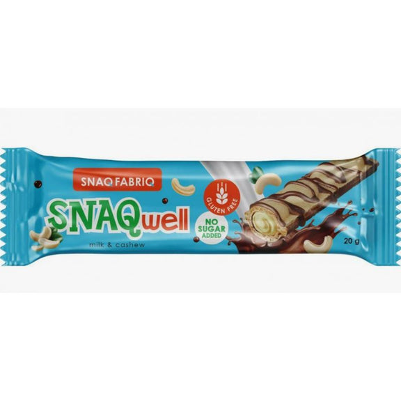 SNAQ FABRIQ Chocolate milk cashew bars (waffles) – Protein Market